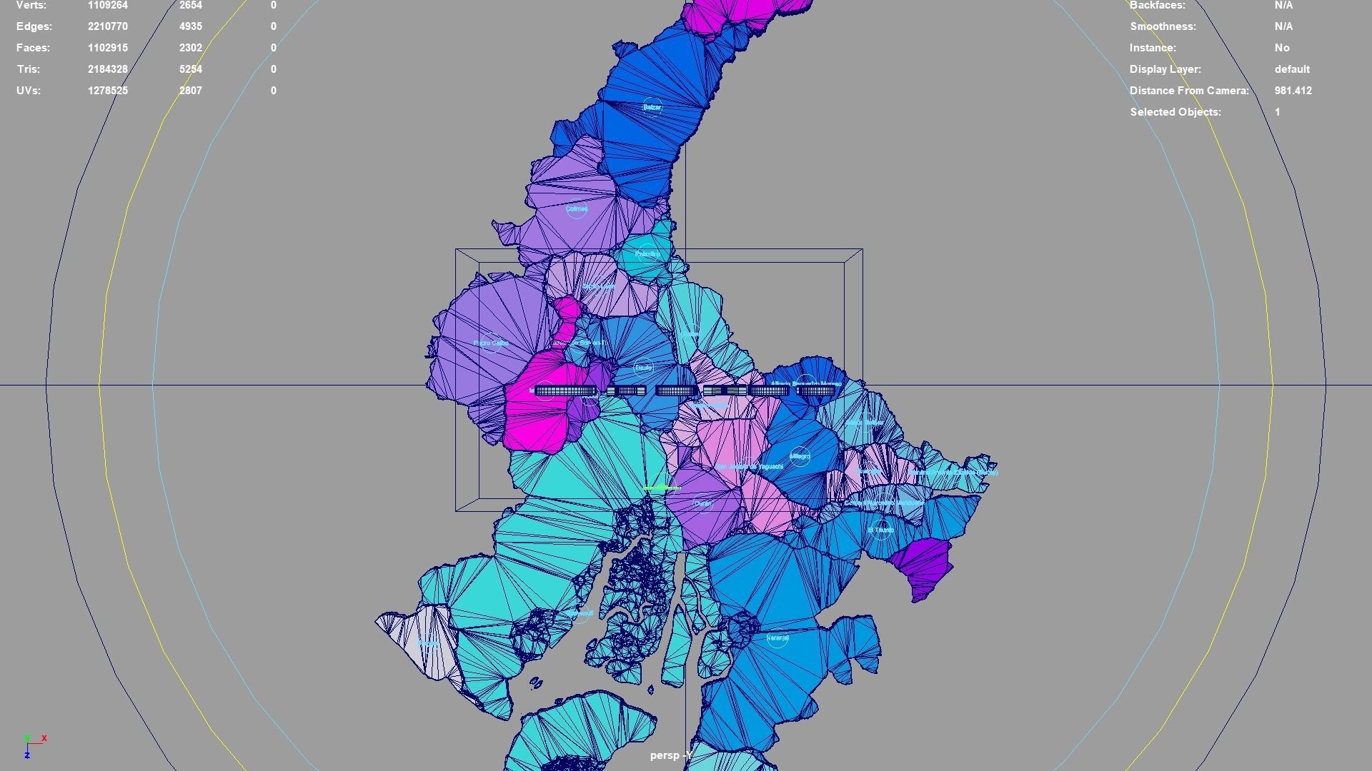 Guayas Ecuador map region geography political geographic 3D model ...