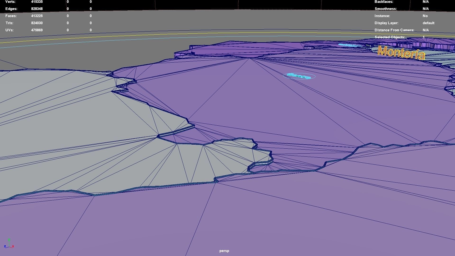 Cordoba RAP Caribe Colombia map region geography political 3D model ...