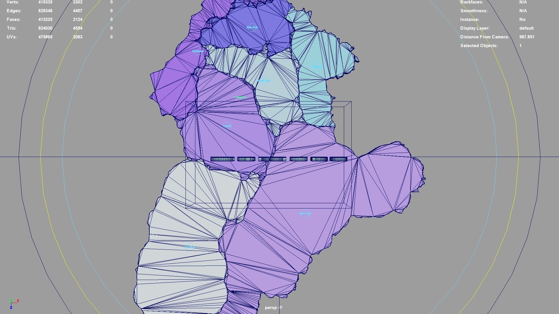Cordoba RAP Caribe Colombia map region geography political 3D model ...