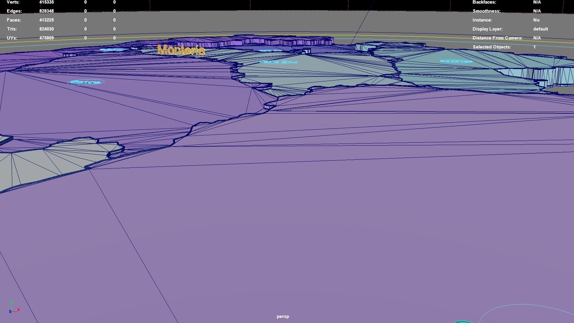 Cordoba RAP Caribe Colombia map region geography political 3D model ...
