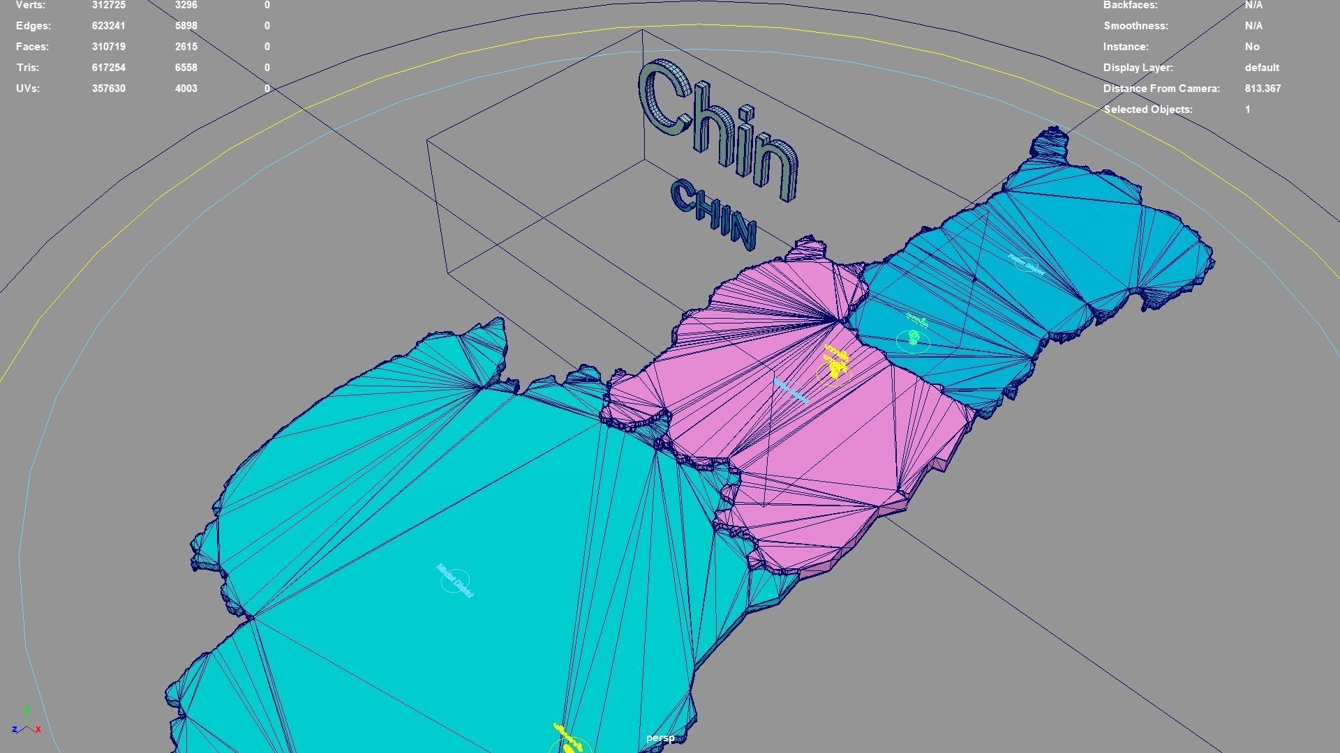 Chin Myanmar map region geography political geographic 3D model rigged ...