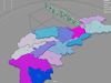 Los Rios Ecuador map region geography political geographic 3D model ...