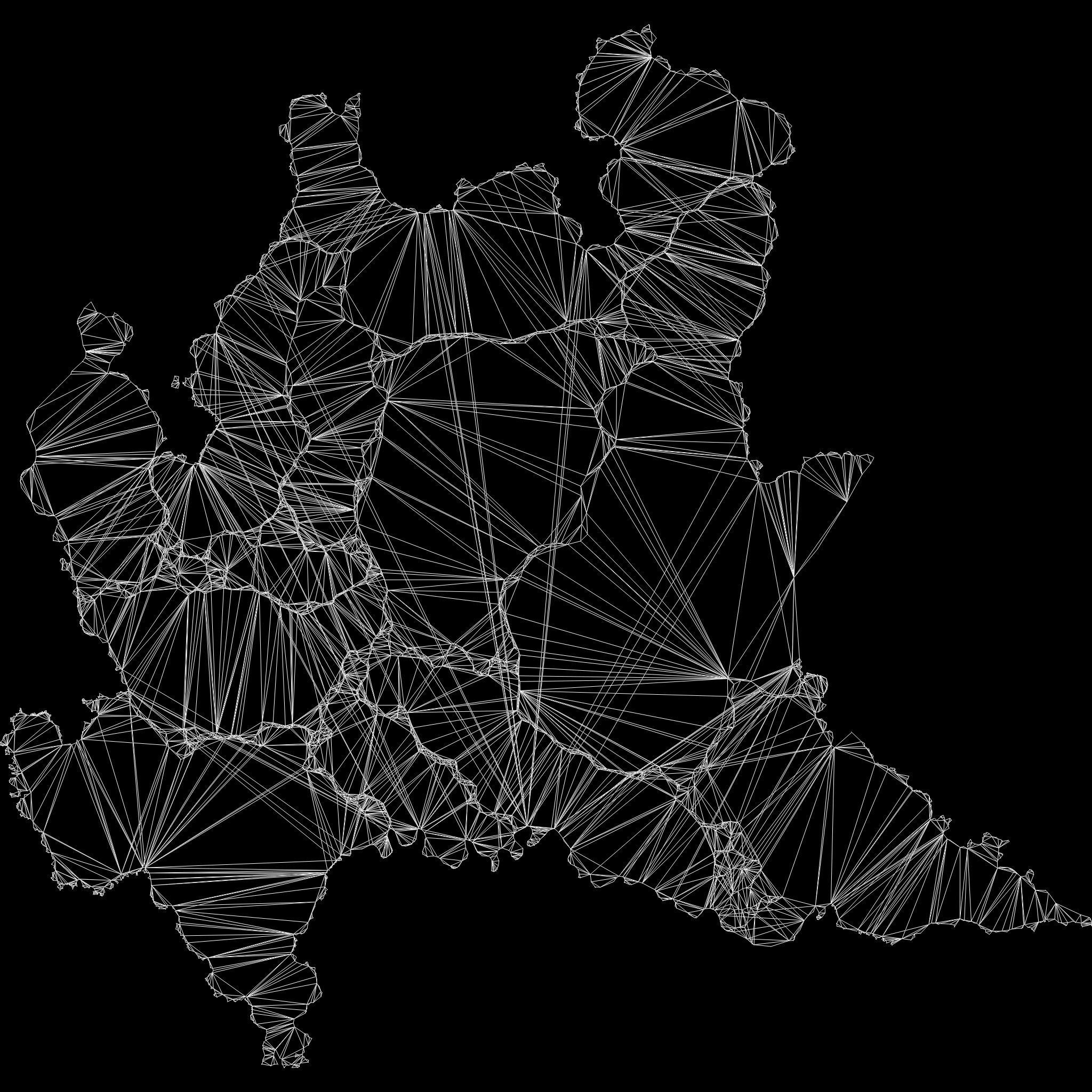 Lombardy Italy map region geography political geographic 3D model ...