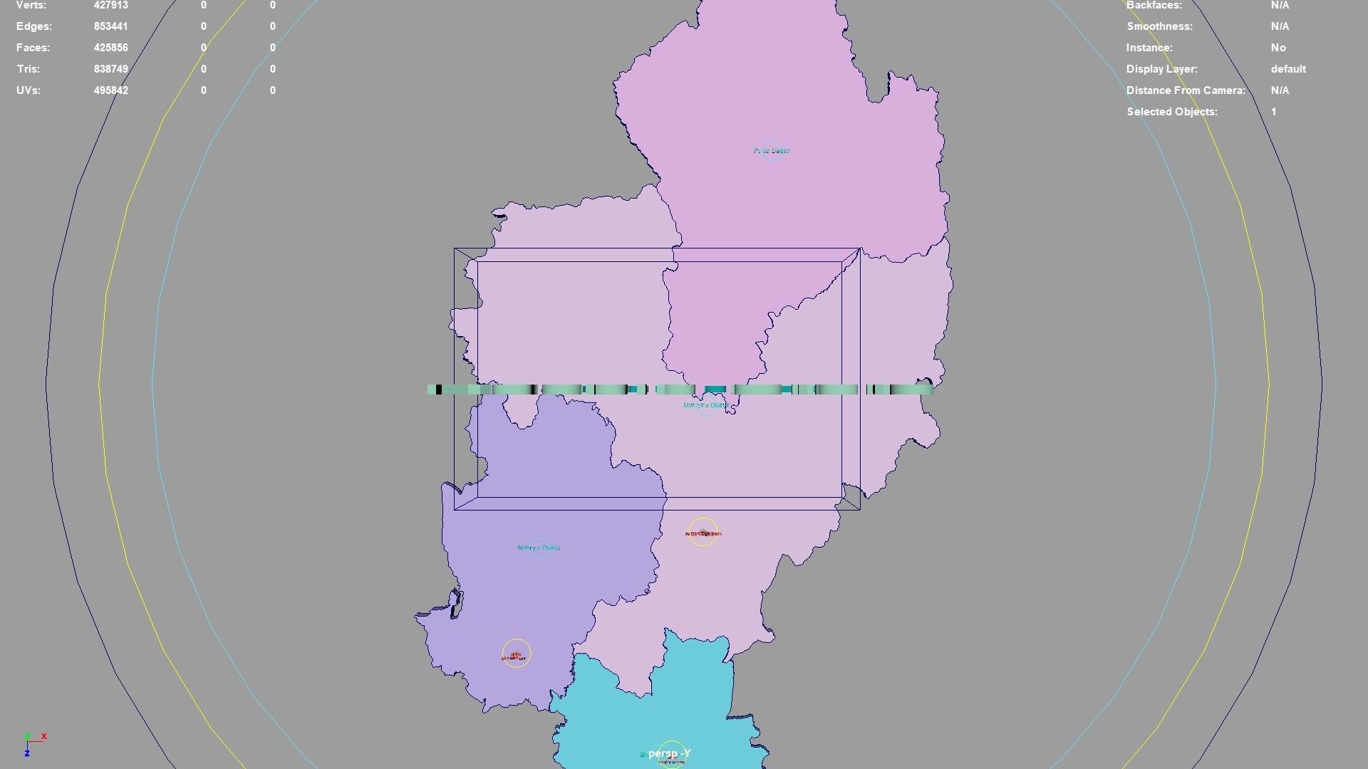 Kachin State Myanmar map region geography political geographic 3D model rigged | CGTrader