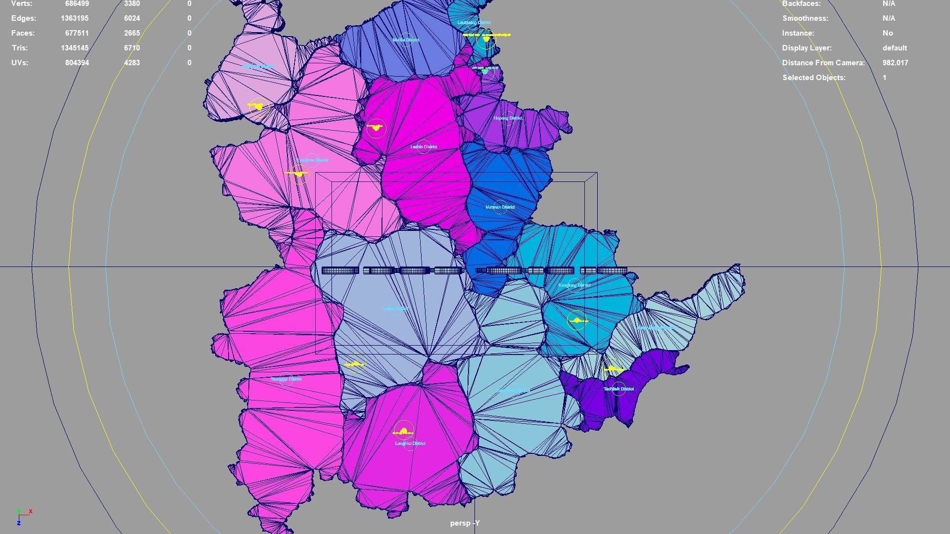Shan State Myanmar map region geography political geographic 3D model ...