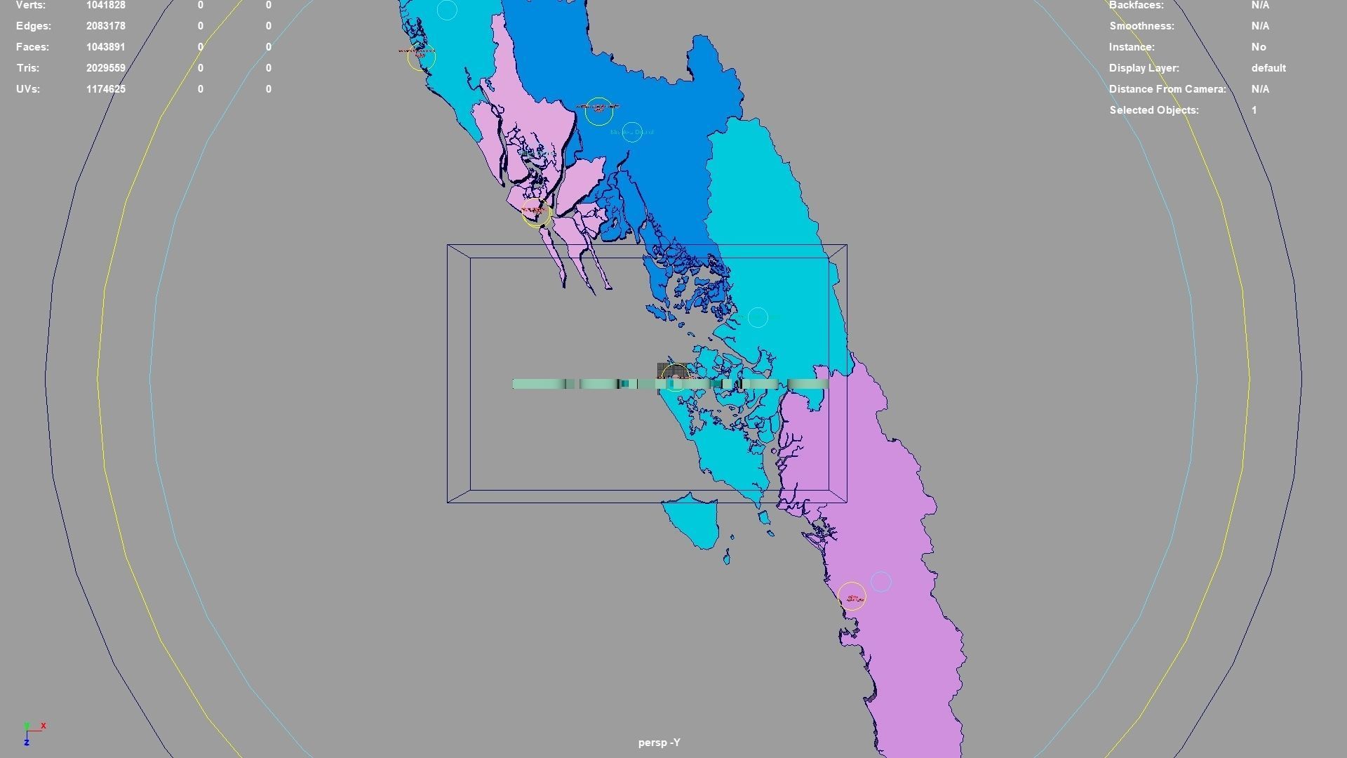 Rakhine Myanmar map region geography political geographic 3D model ...