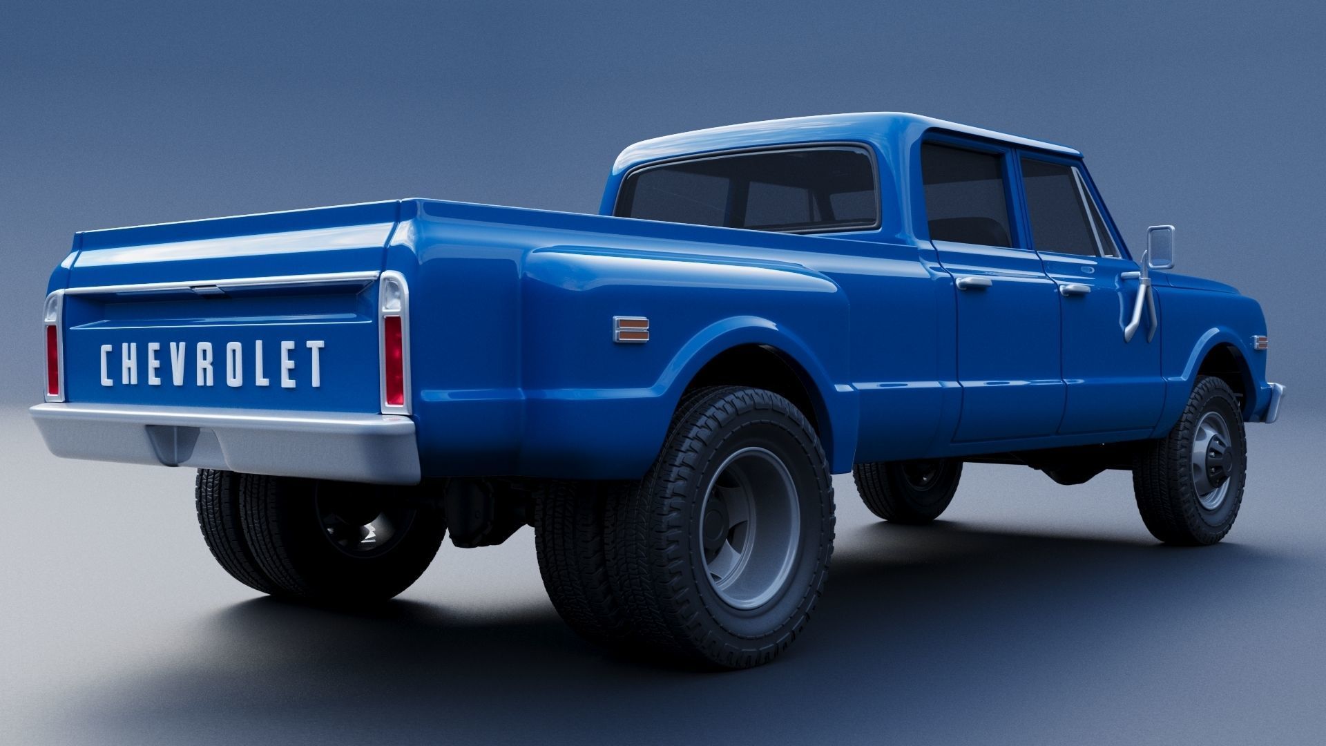 Chevrolet K10 Crew Cab Dually 1972 3D model 3D printable | CGTrader