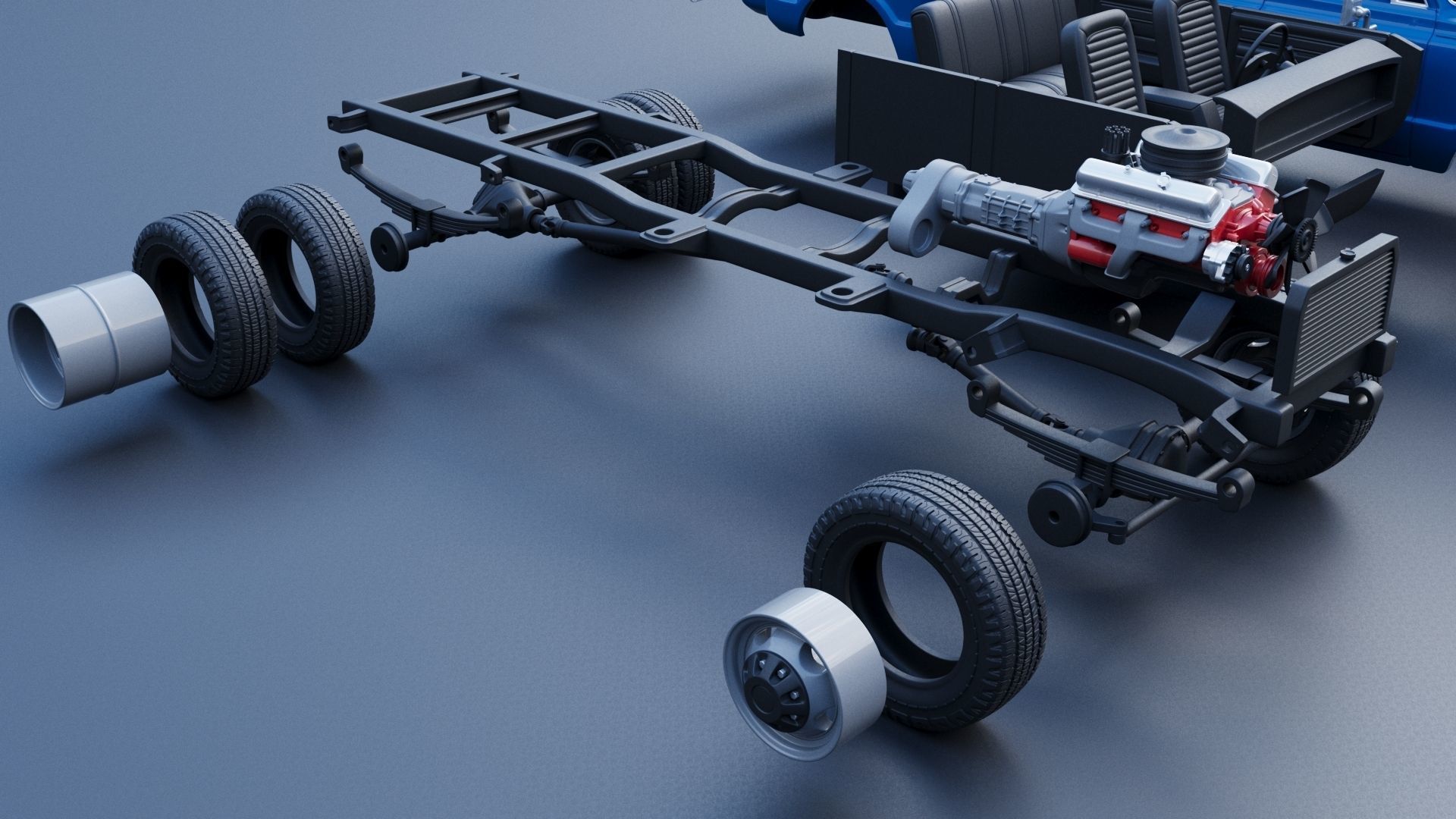 Chevrolet K10 Crew Cab Dually 1972 3D model 3D printable | CGTrader