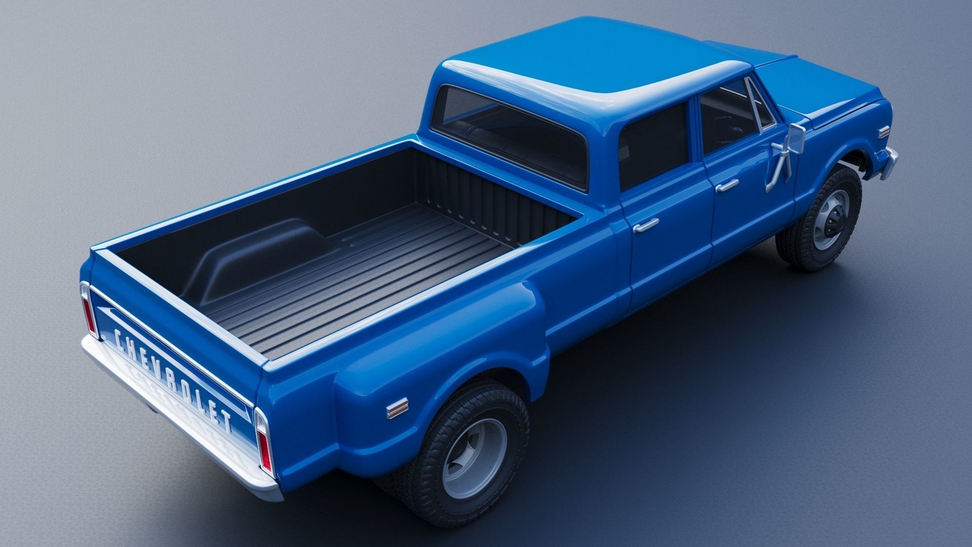 Chevrolet K10 Crew Cab Dually 1972 3D model 3D printable | CGTrader