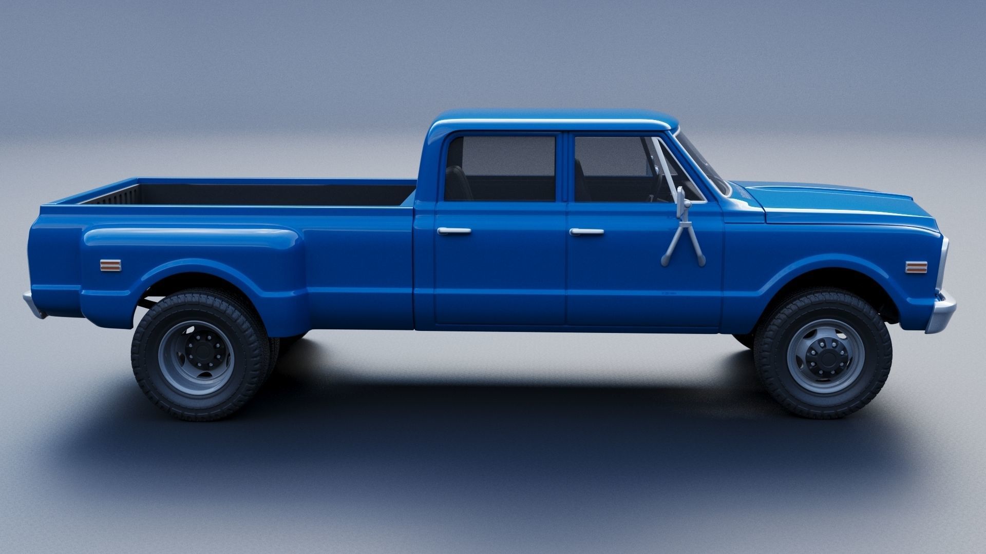 Chevrolet K10 Crew Cab Dually 1972 3D model 3D printable | CGTrader