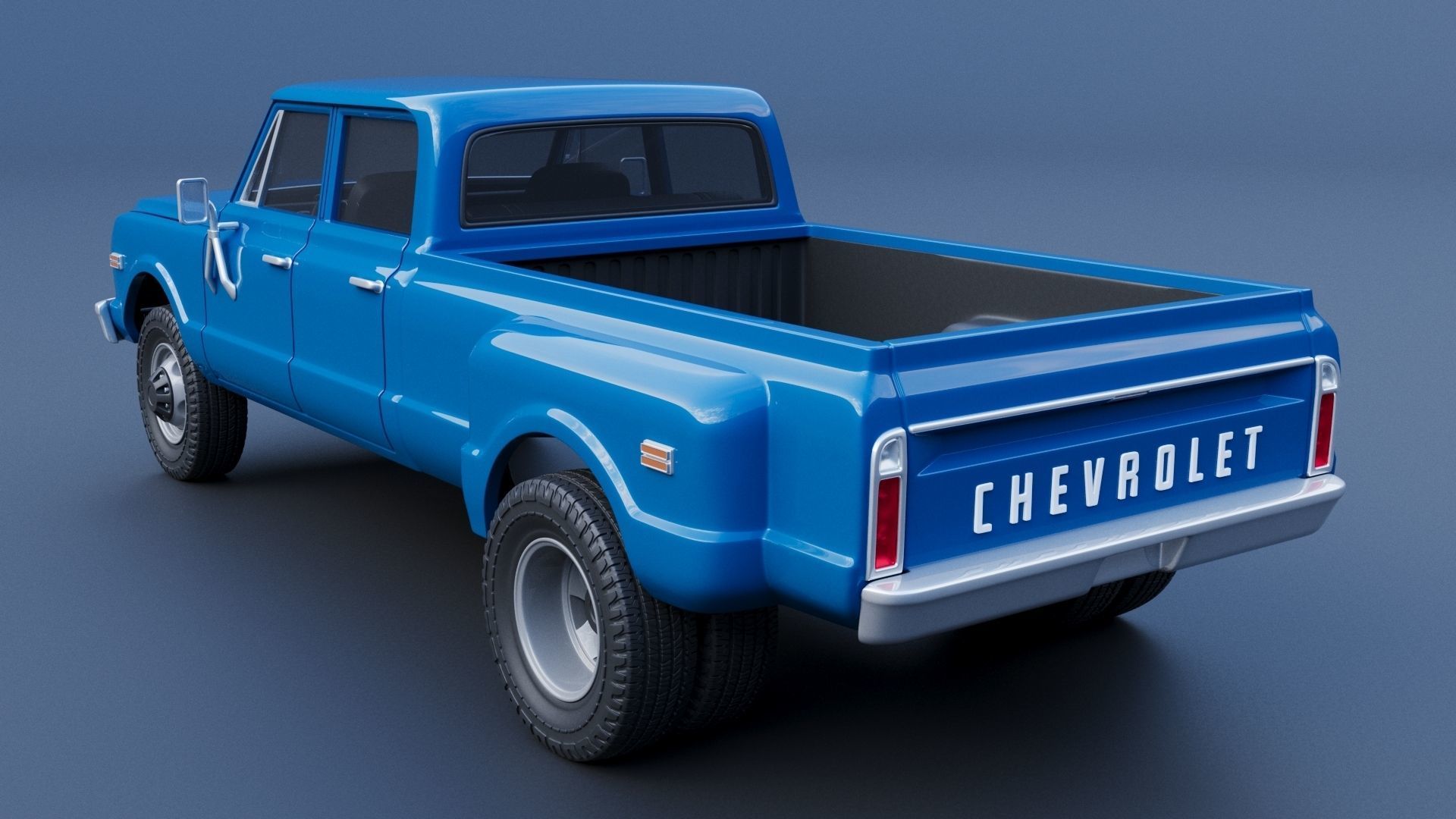 Chevrolet K10 Crew Cab Dually 1972 3D model 3D printable | CGTrader