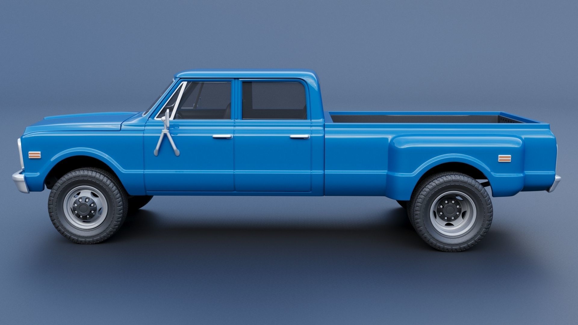 Chevrolet K10 Crew Cab Dually 1972 3D model 3D printable | CGTrader