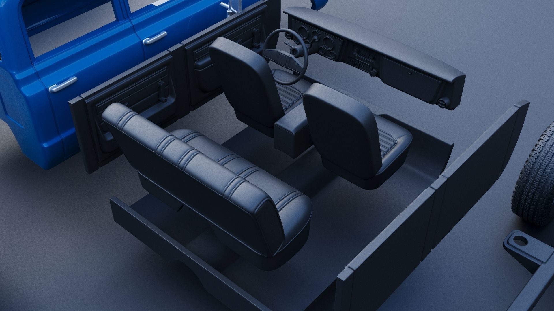 Chevrolet K10 Crew Cab Dually 1972 3D model 3D printable | CGTrader