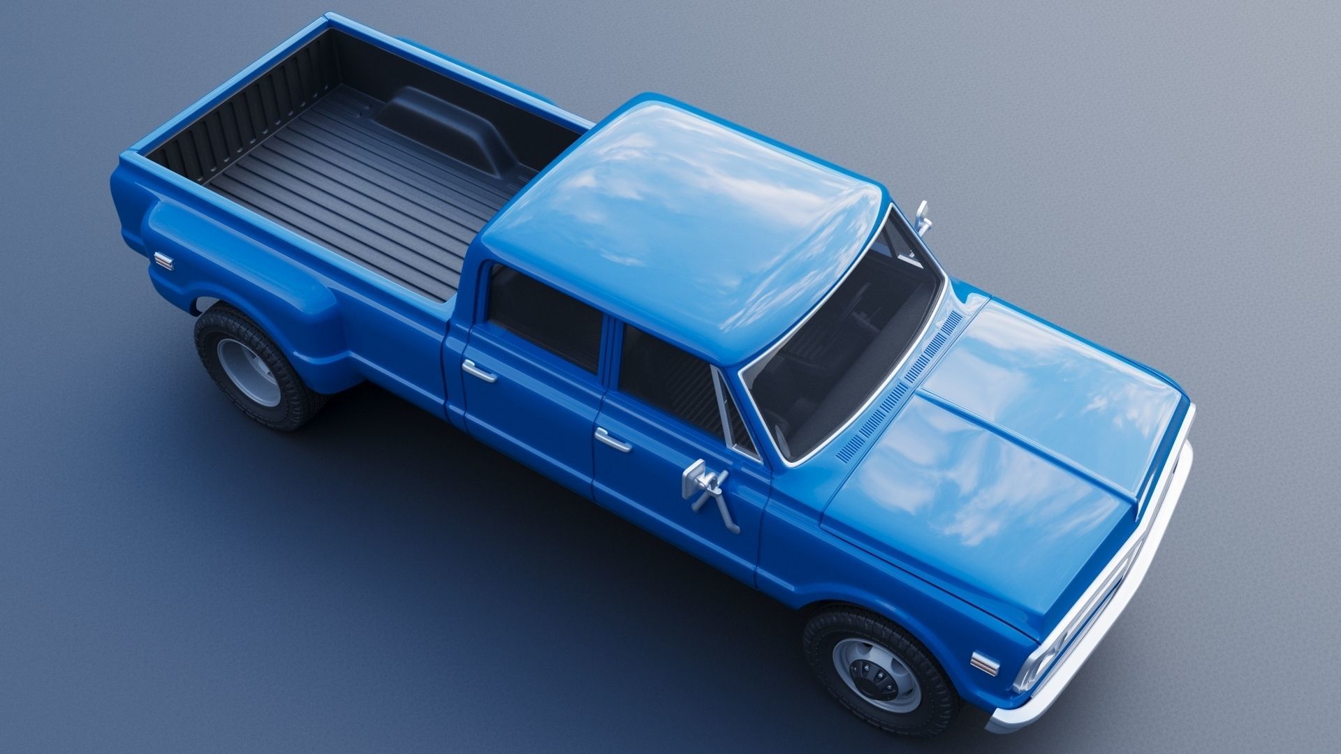 Chevrolet K10 Crew Cab Dually 1972 3D model 3D printable | CGTrader