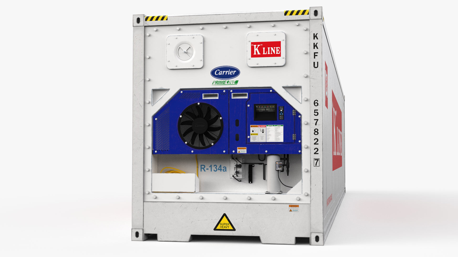 40ft K-LINE Container Reefer CARRIER 3D model | CGTrader
