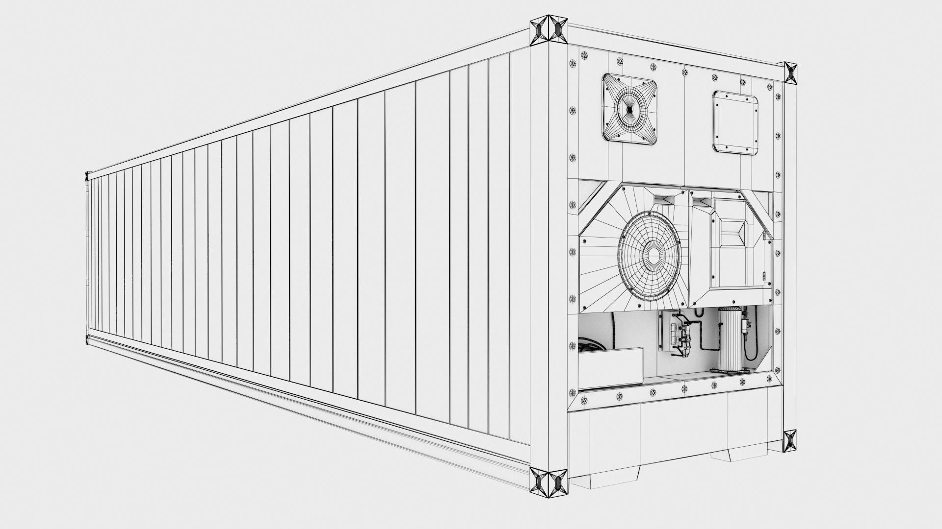 40ft K-LINE Container Reefer CARRIER 3D model | CGTrader