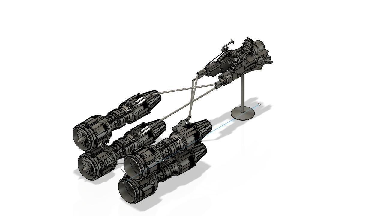 Ben Quadinaros BT310 Podracer for 3 75 inch 3D model 3D printable ...