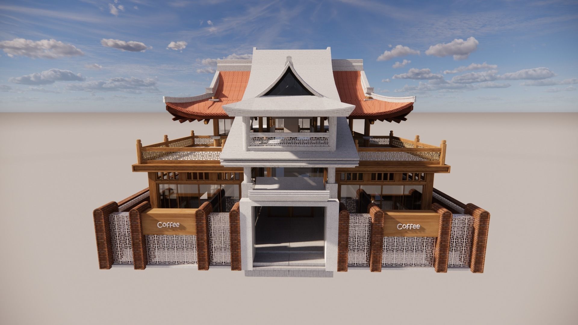 CREATIVE TRADITIONAL ROOF free 3D model | CGTrader