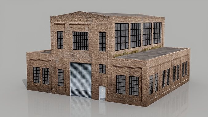 3D model Industrial building 002 VR / AR / low-poly | CGTrader