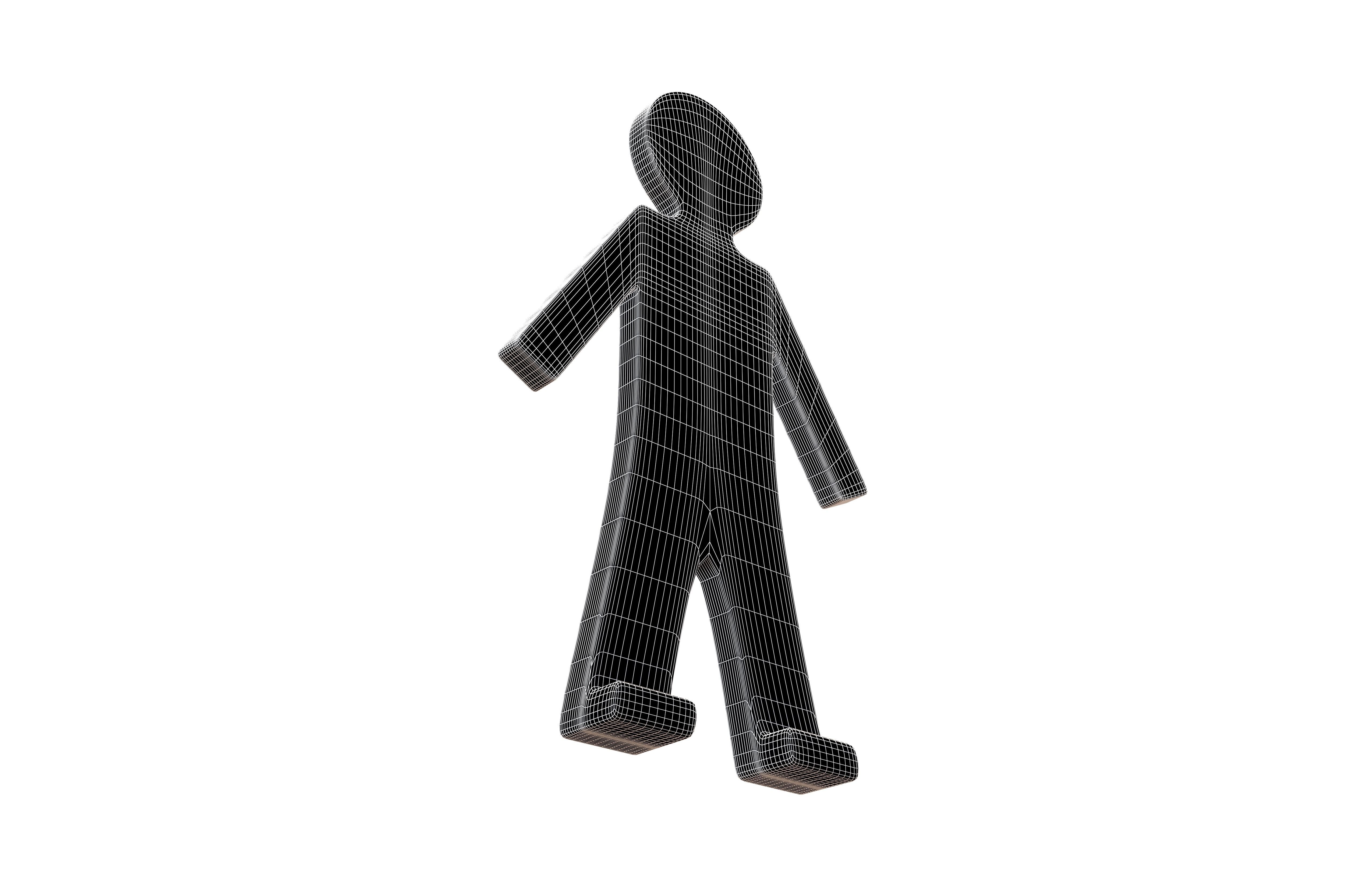 3D model Plastic Stickman Stand v1 004 VR / AR / low-poly | CGTrader