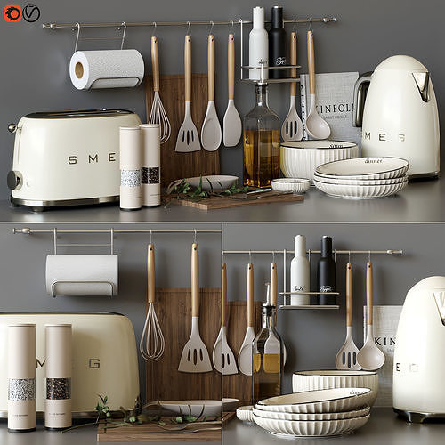 Kitchen accessories 3D model | CGTrader