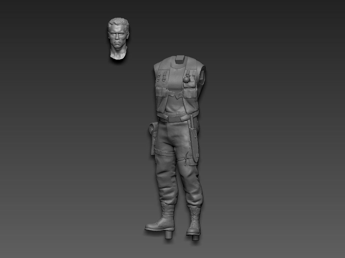 Predator 1987 Major Alan Dutch 3D model 3D printable | CGTrader