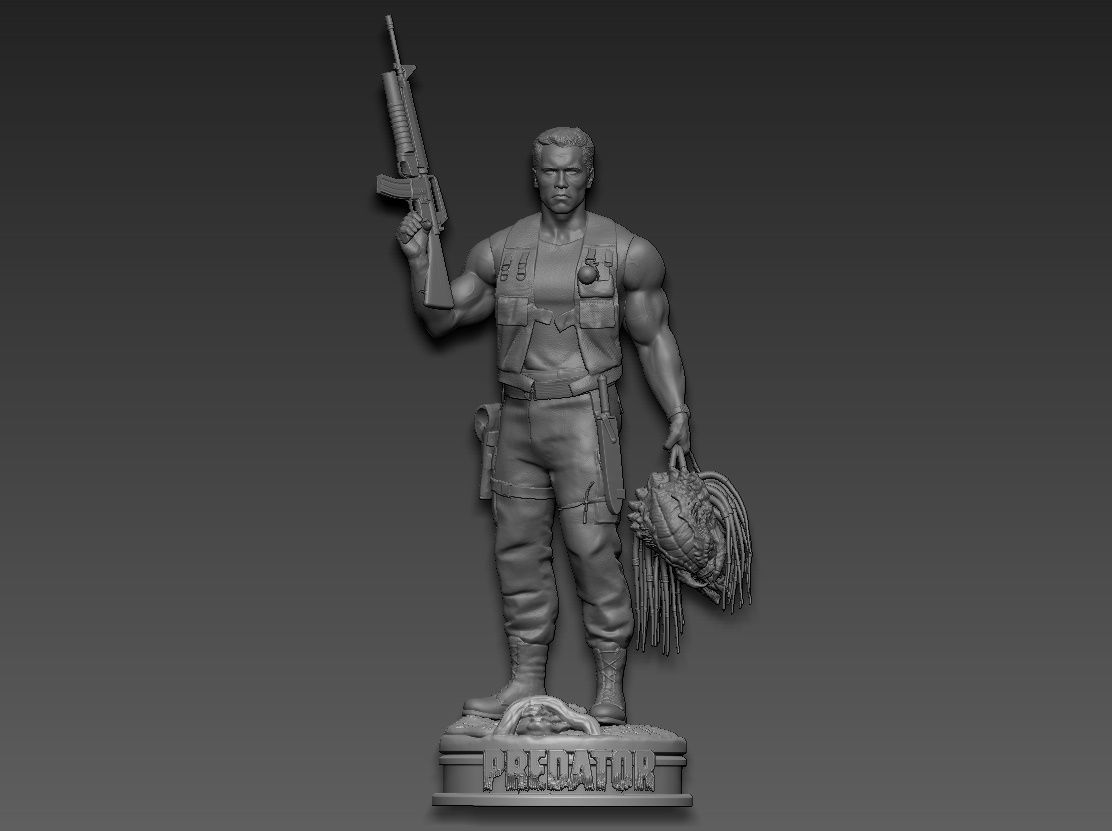 Predator 1987 Major Alan Dutch 3D model 3D printable | CGTrader