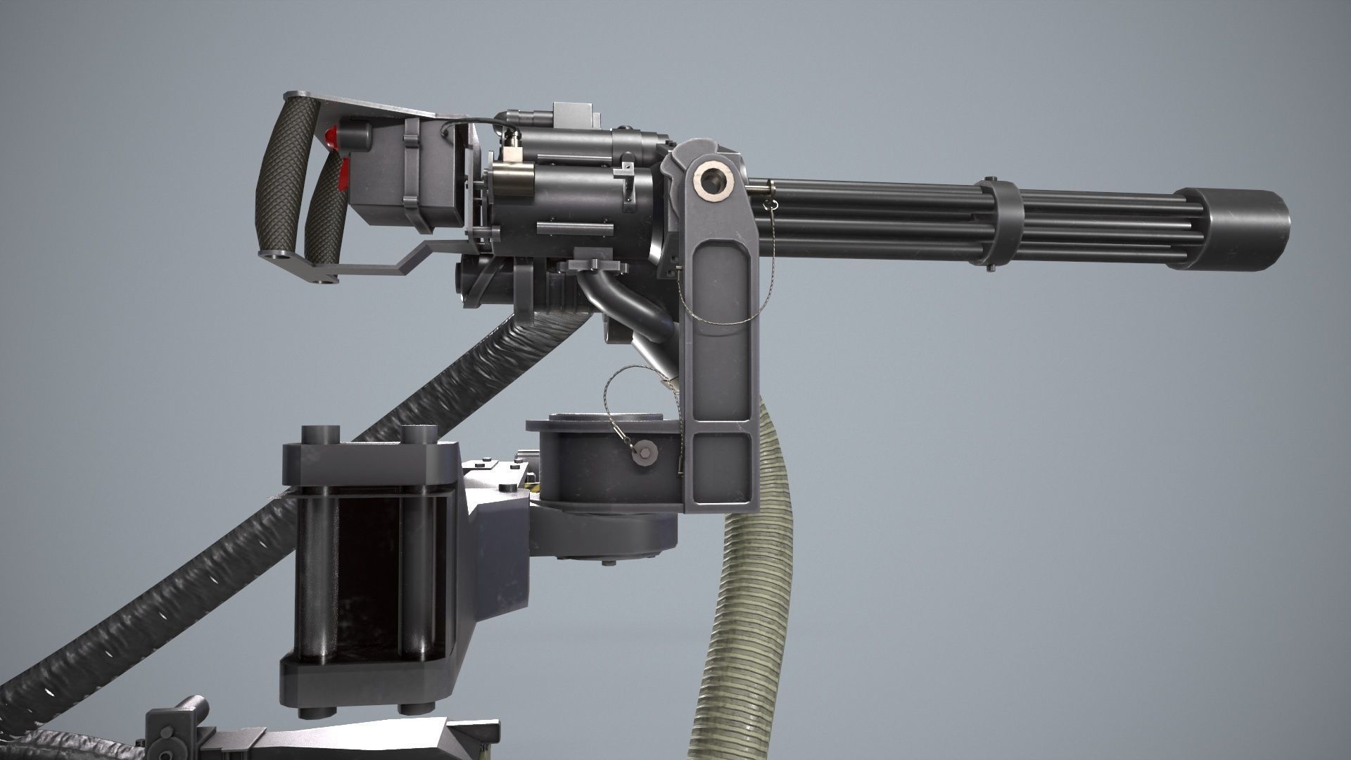 3D model Machine Gun M134 VR / AR / low-poly | CGTrader