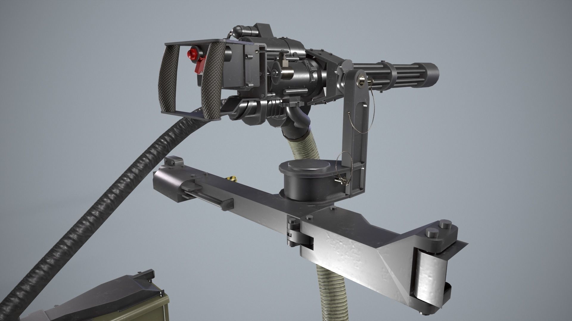 3D model Machine Gun M134 VR / AR / low-poly | CGTrader