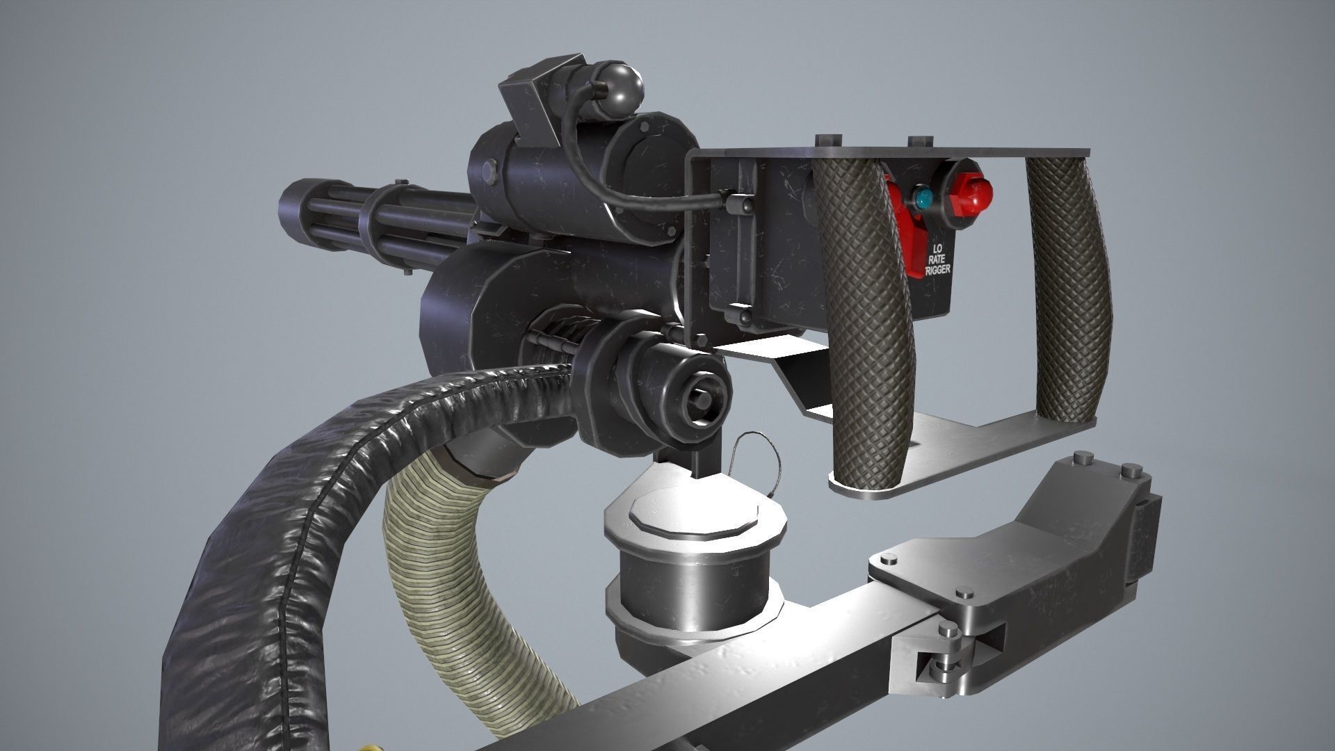 3D model Machine Gun M134 VR / AR / low-poly | CGTrader