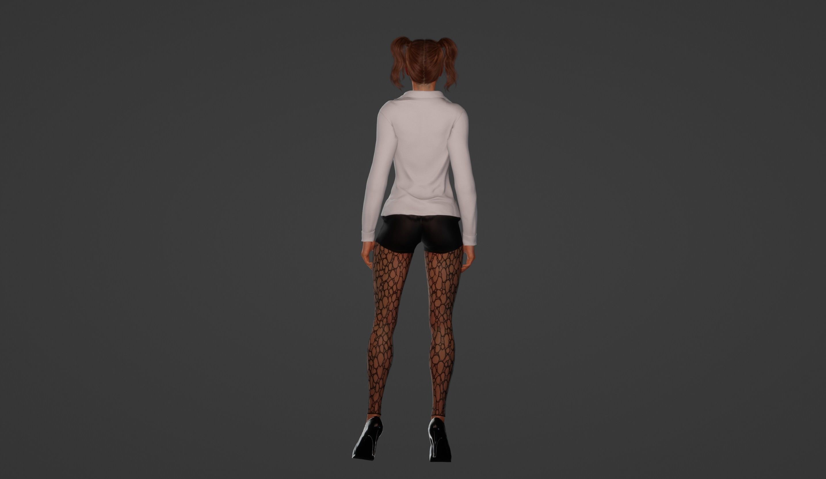 Beautiful student girl 3D model | CGTrader