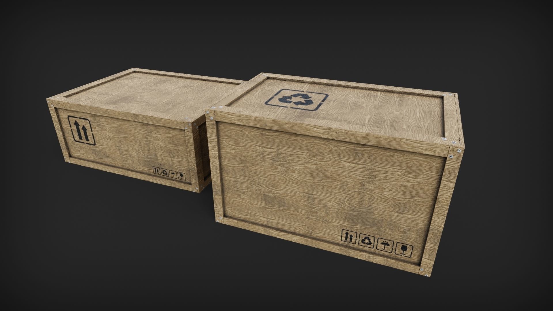 3D model Shipping Cargo Boxes VR / AR / low-poly | CGTrader