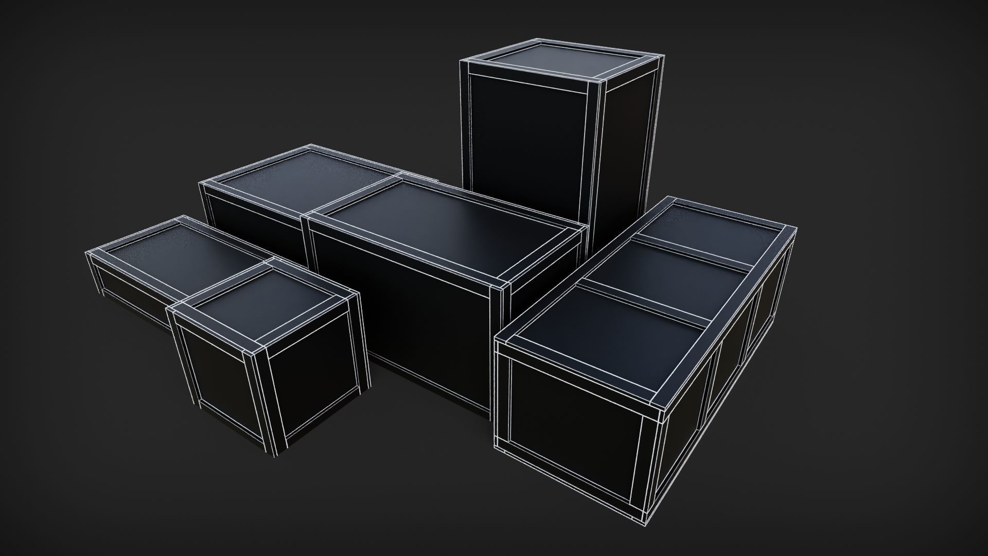 3D model Shipping Cargo Boxes VR / AR / low-poly | CGTrader