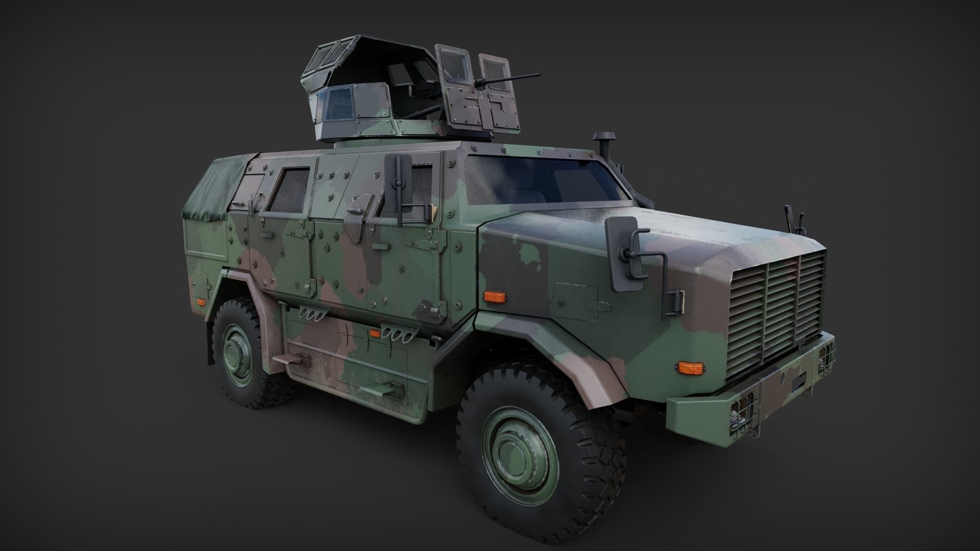 3D model ATF Dingo Military Fighting Vehicle MRAP VR / AR / low-poly ...
