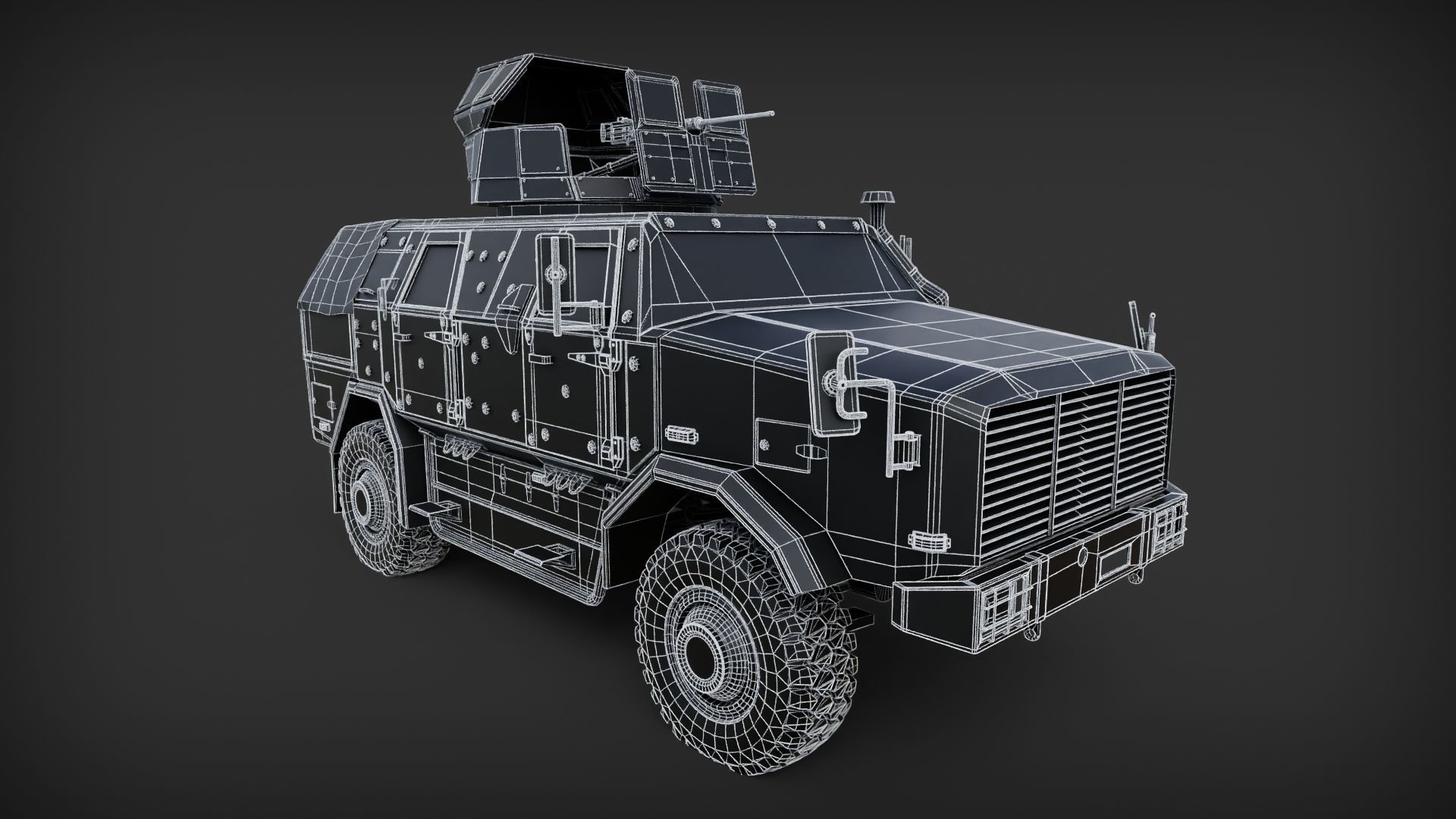 3D model ATF Dingo Military Fighting Vehicle MRAP VR / AR / low-poly ...