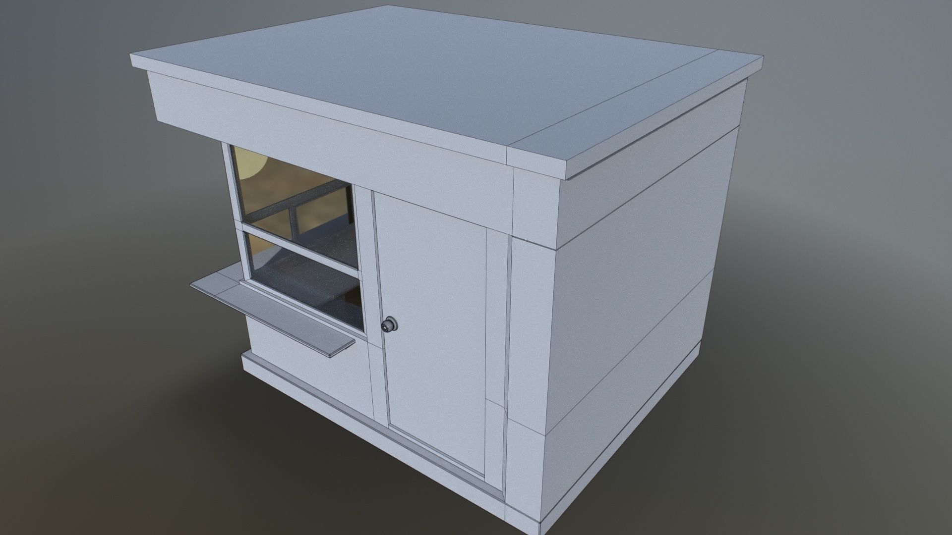 3D model Security Guard Room Booth VR / AR / low-poly | CGTrader