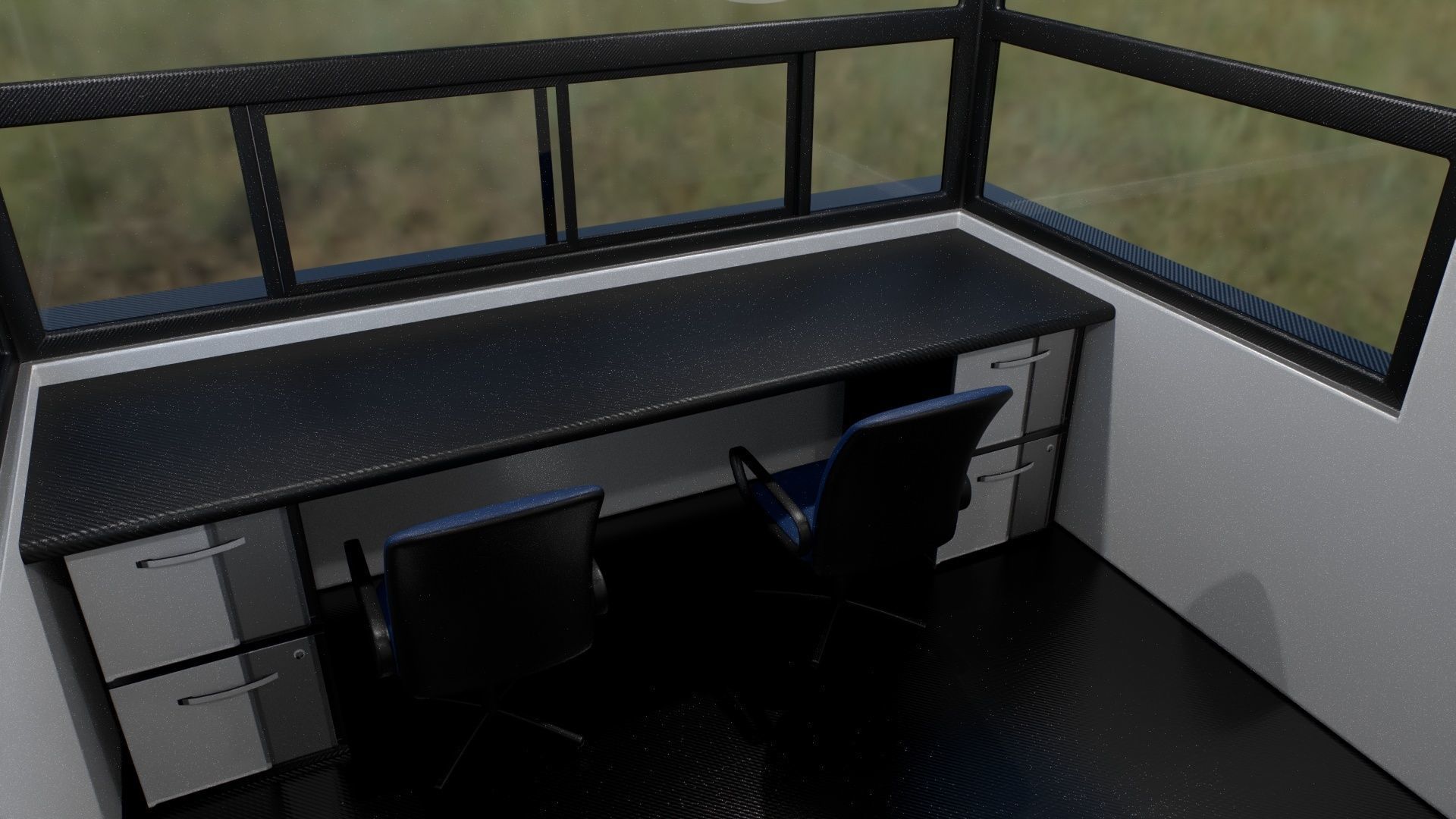 3D model Security Guard Room Booth VR / AR / low-poly | CGTrader