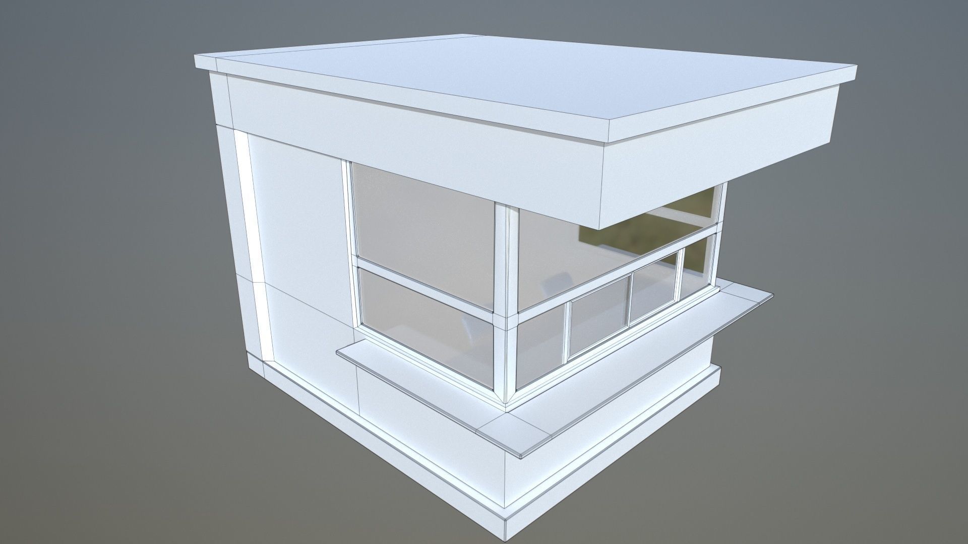 3D model Security Guard Room Booth VR / AR / low-poly | CGTrader