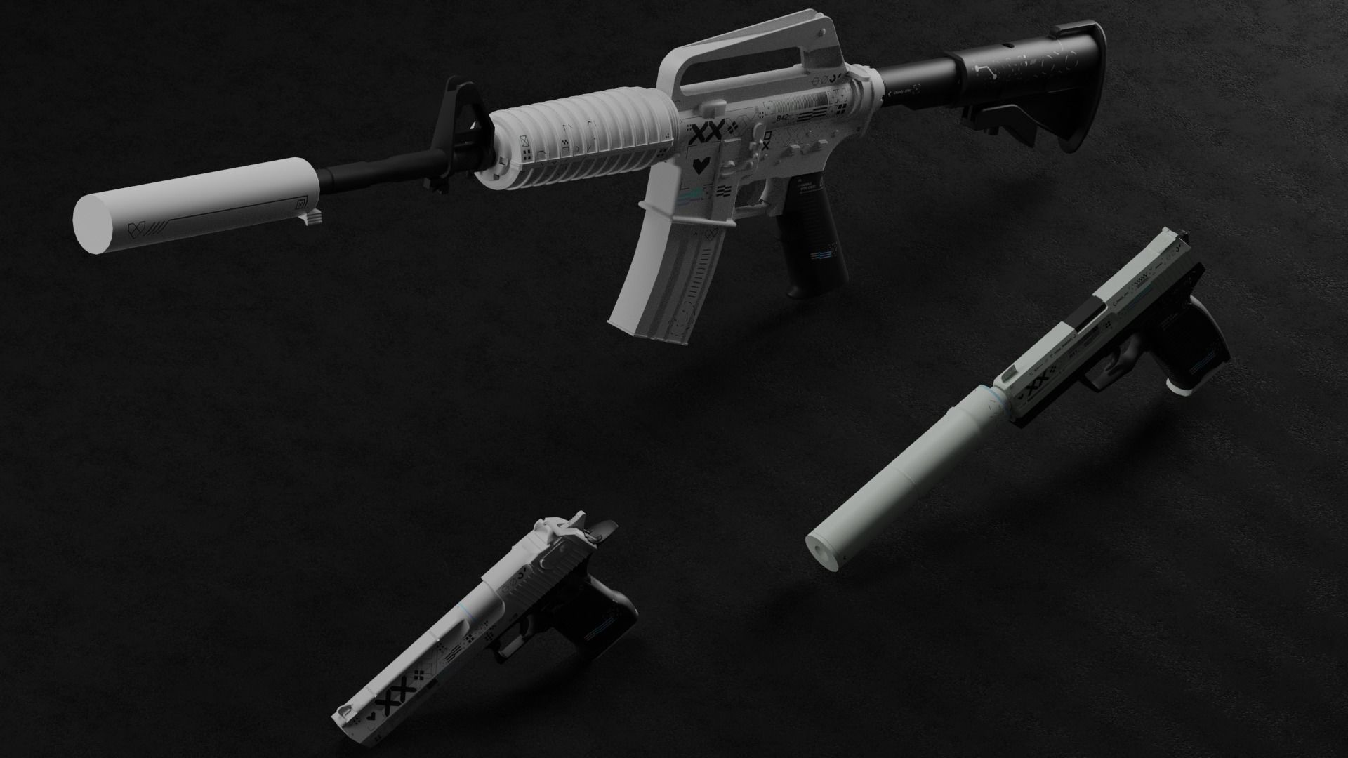 CS2 Prinstream Collection free 3D model | CGTrader