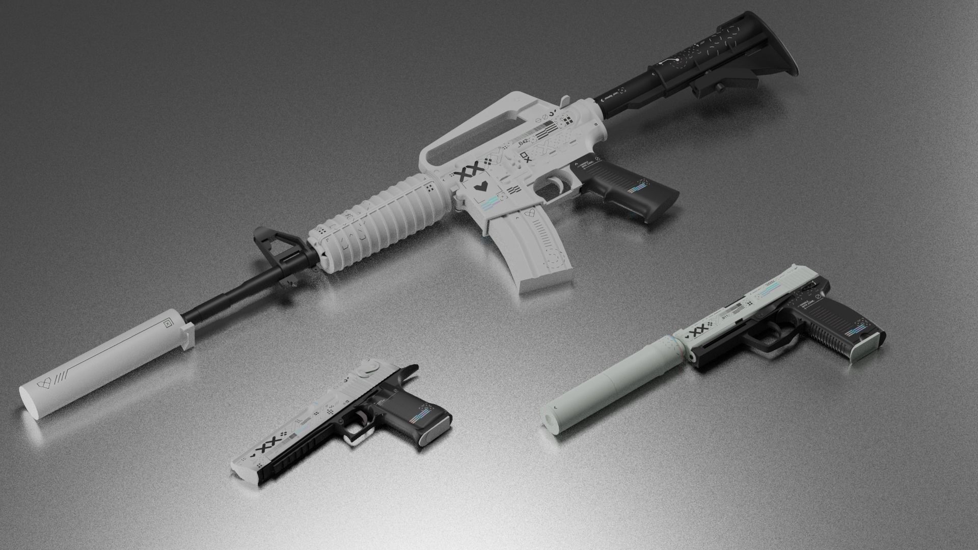 CS2 Prinstream Collection free 3D model | CGTrader