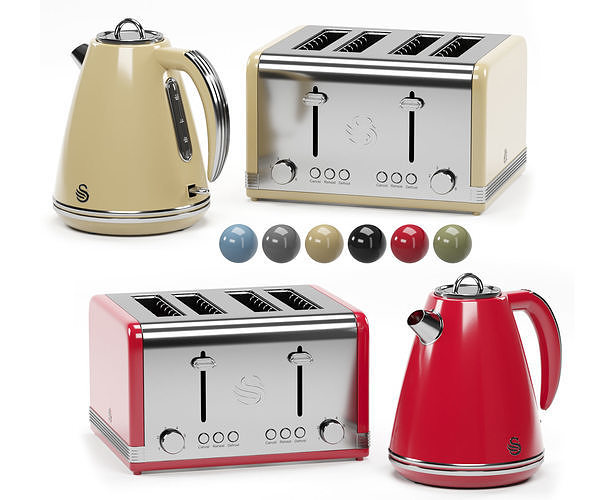 SWAN kitchen appliances 3D model | CGTrader