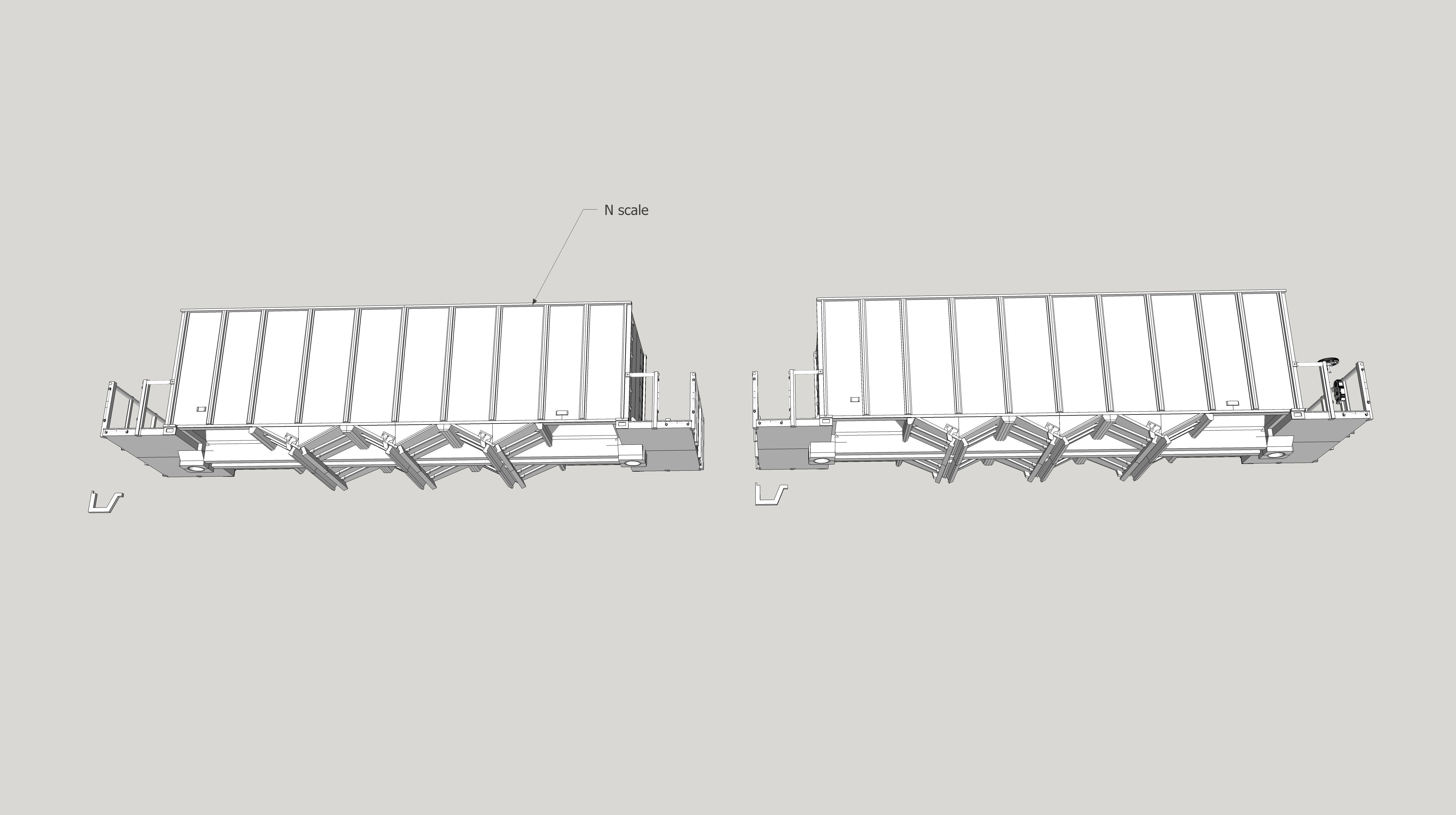 Ortner Rapid Discharge 3 Bay Hopper HO O N 3D model 3D printable | CGTrader
