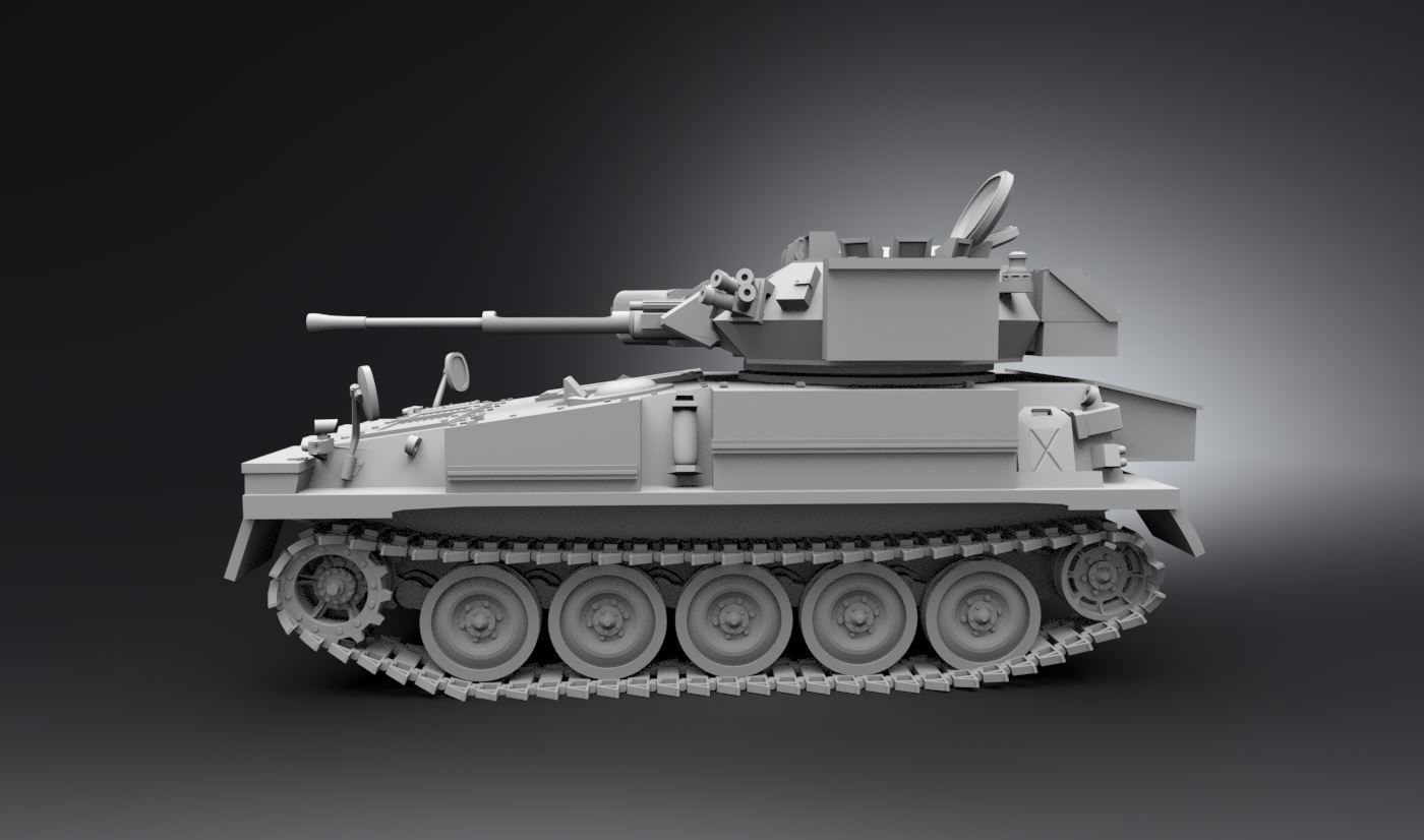 FV107 Scimitar scale model 3D model 3D printable | CGTrader