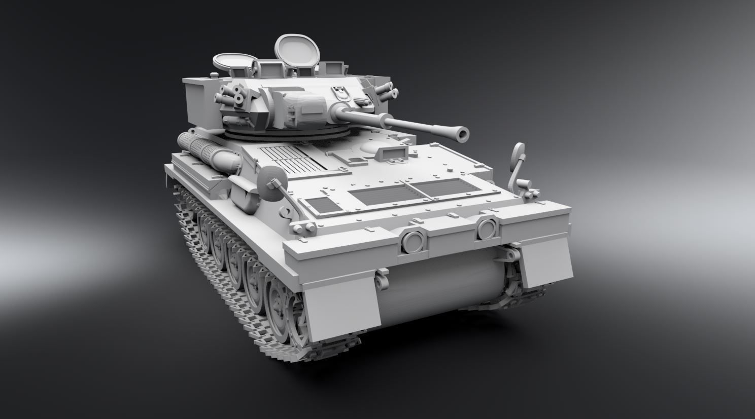 FV107 Scimitar scale model 3D model 3D printable | CGTrader