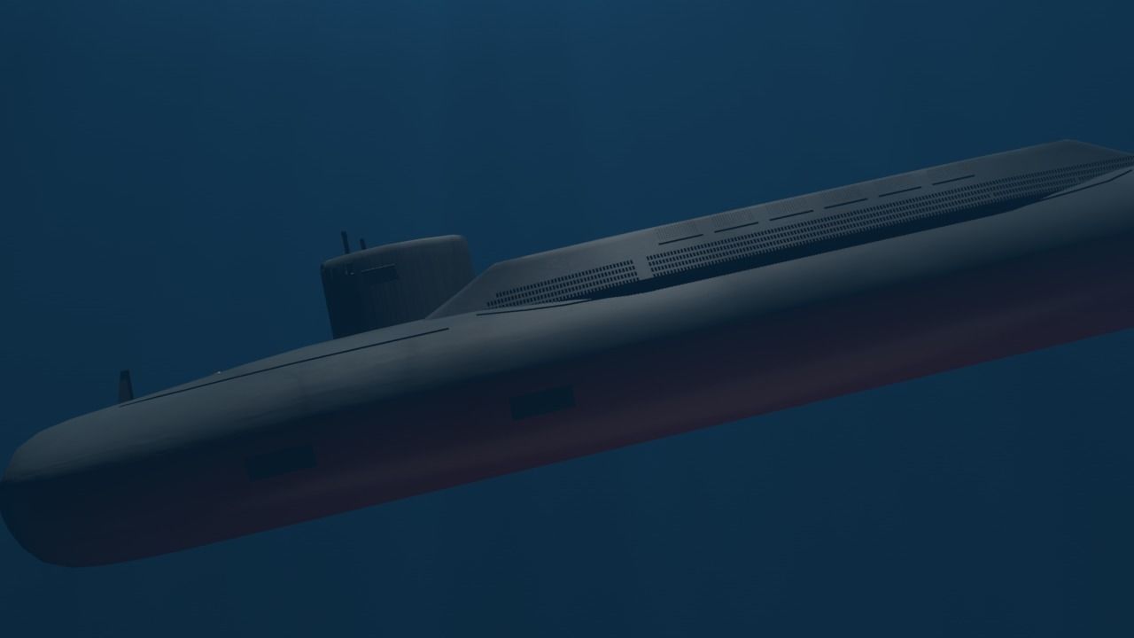 China 094 Submarine free 3D model | CGTrader