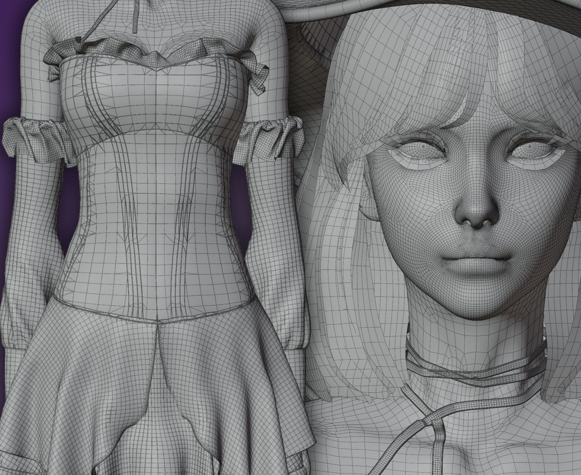 3D model Witch Girl - Game Ready VR / AR / low-poly | CGTrader