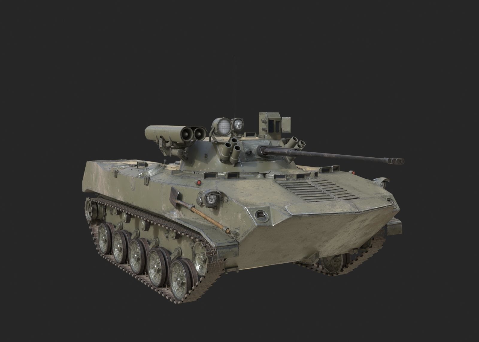 3D model 5 coatings of Russian BMD-2M airborne infantry fighting ...