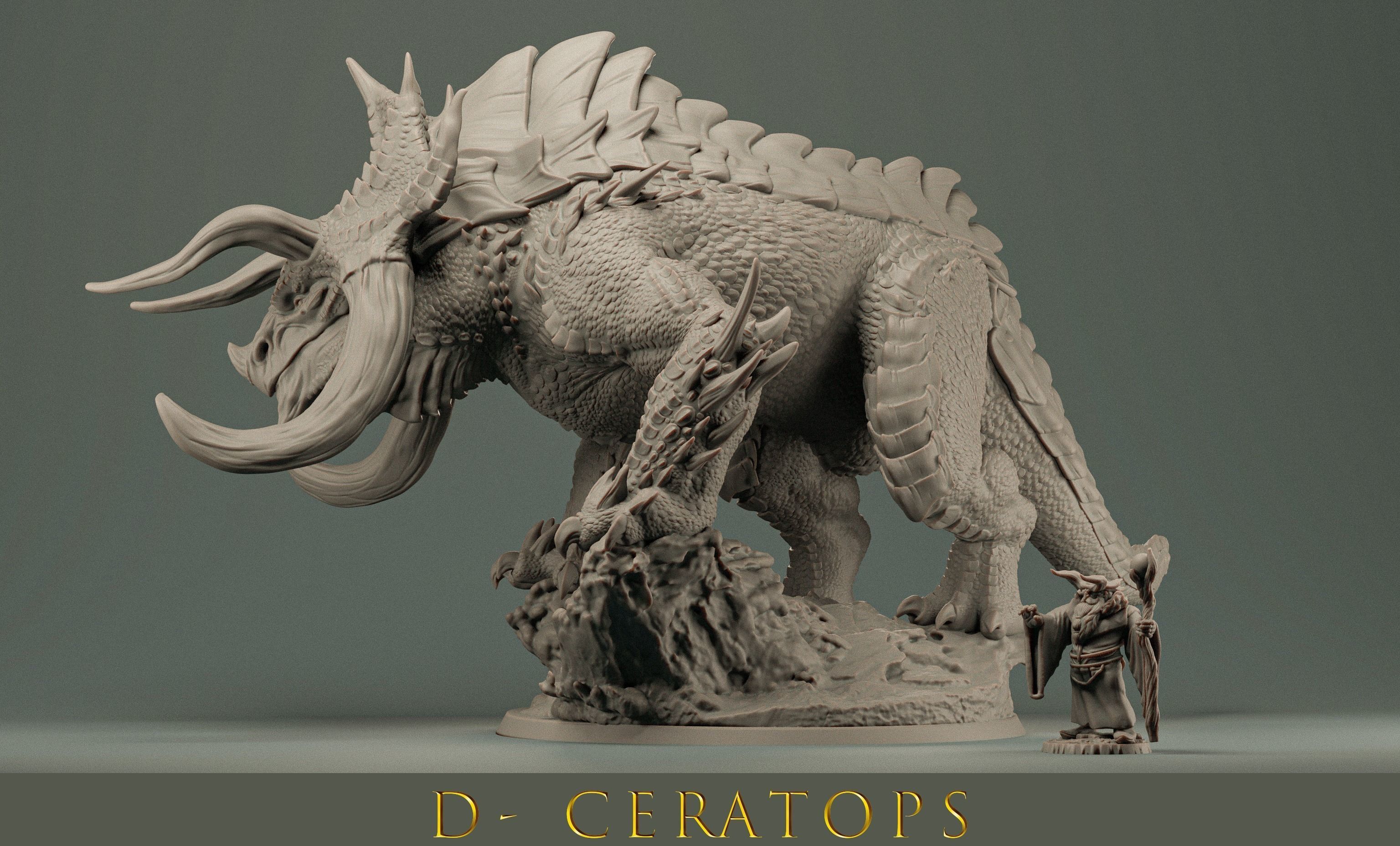 Dragon ceratops kauji 3D model 3D printable | CGTrader