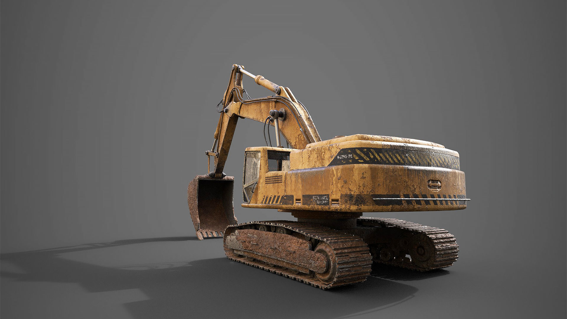 3D model Game ready 3d model of Excavator VR / AR / low-poly | CGTrader