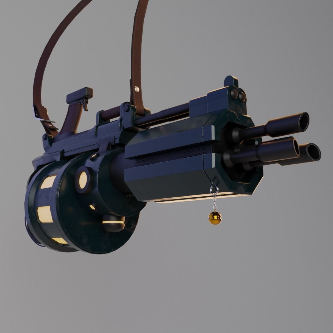 3D model Machinegun Mr Pew Pew VR / AR / low-poly | CGTrader
